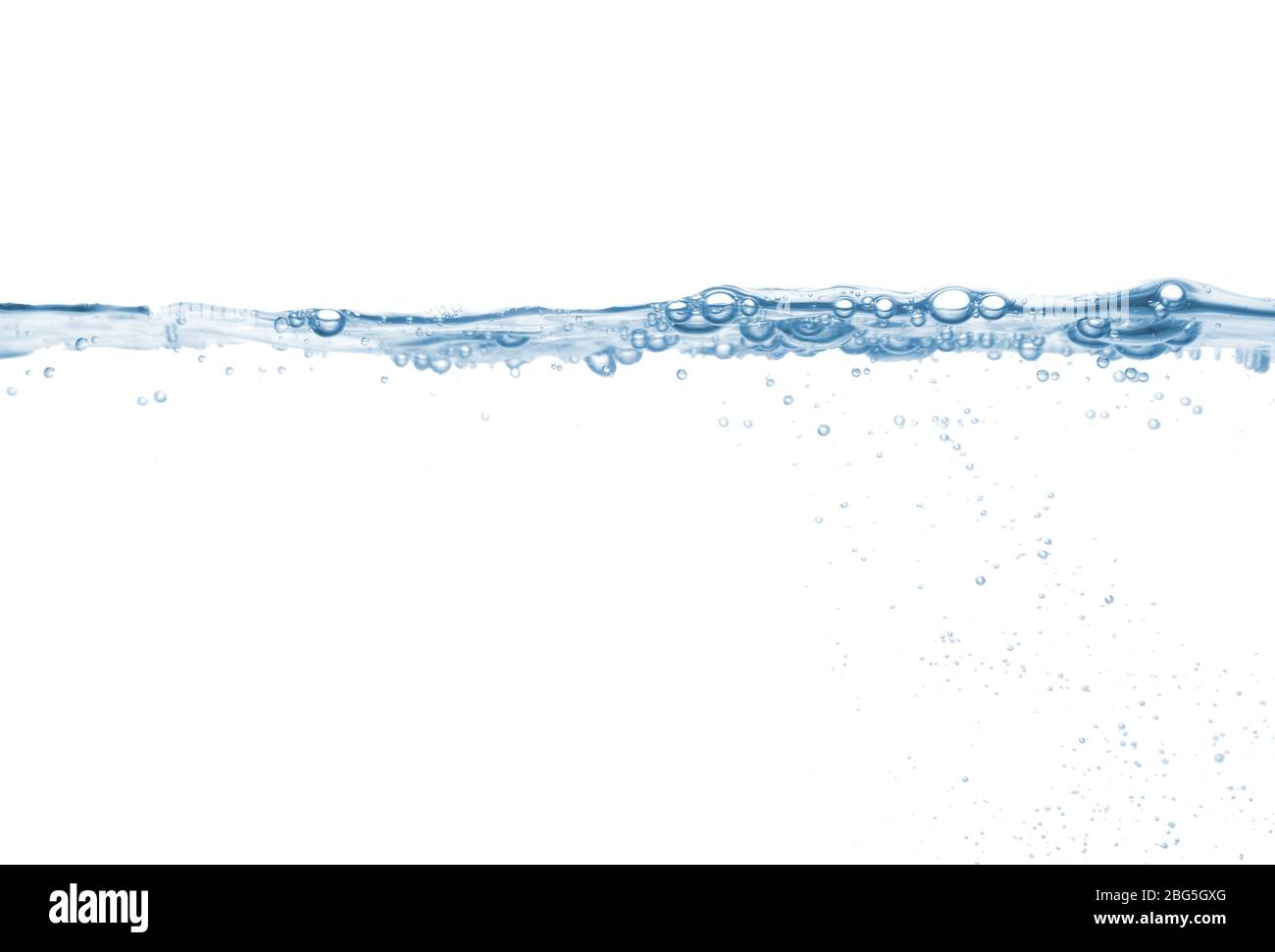 Splash of pure water wave isolated on the white Stock Photo - Alamy