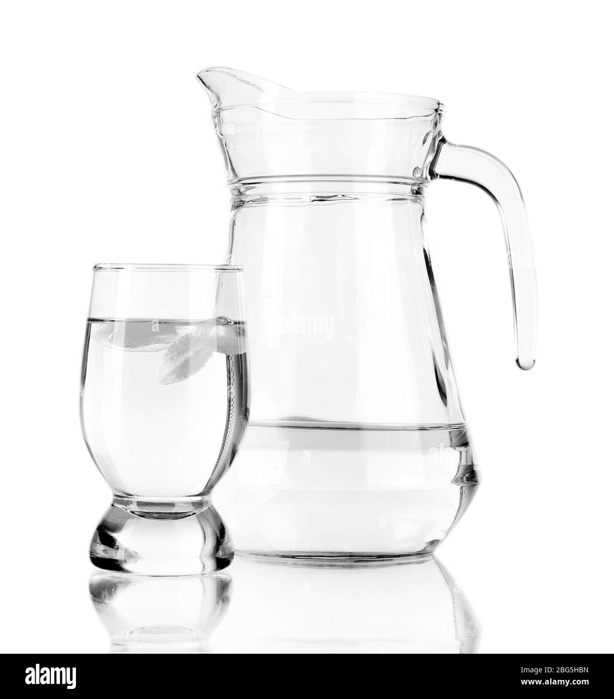 Glass of water isolated on white Stock Photo - Alamy