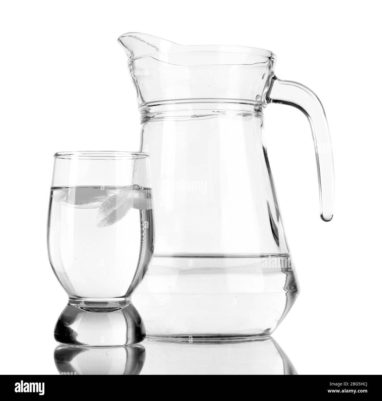 Glass of water isolated on white Stock Photo - Alamy