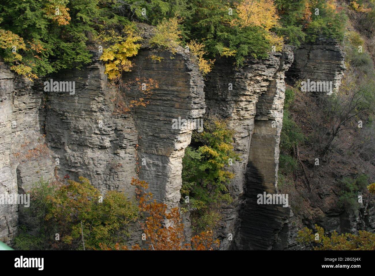 Fall Creek Gorge Wall, Ithaca, NY Stock Photo - Alamy