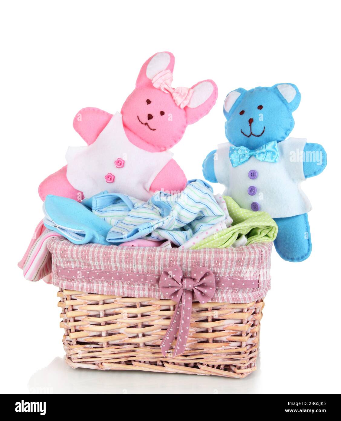 Baby accessories isolated on white Stock Photo - Alamy