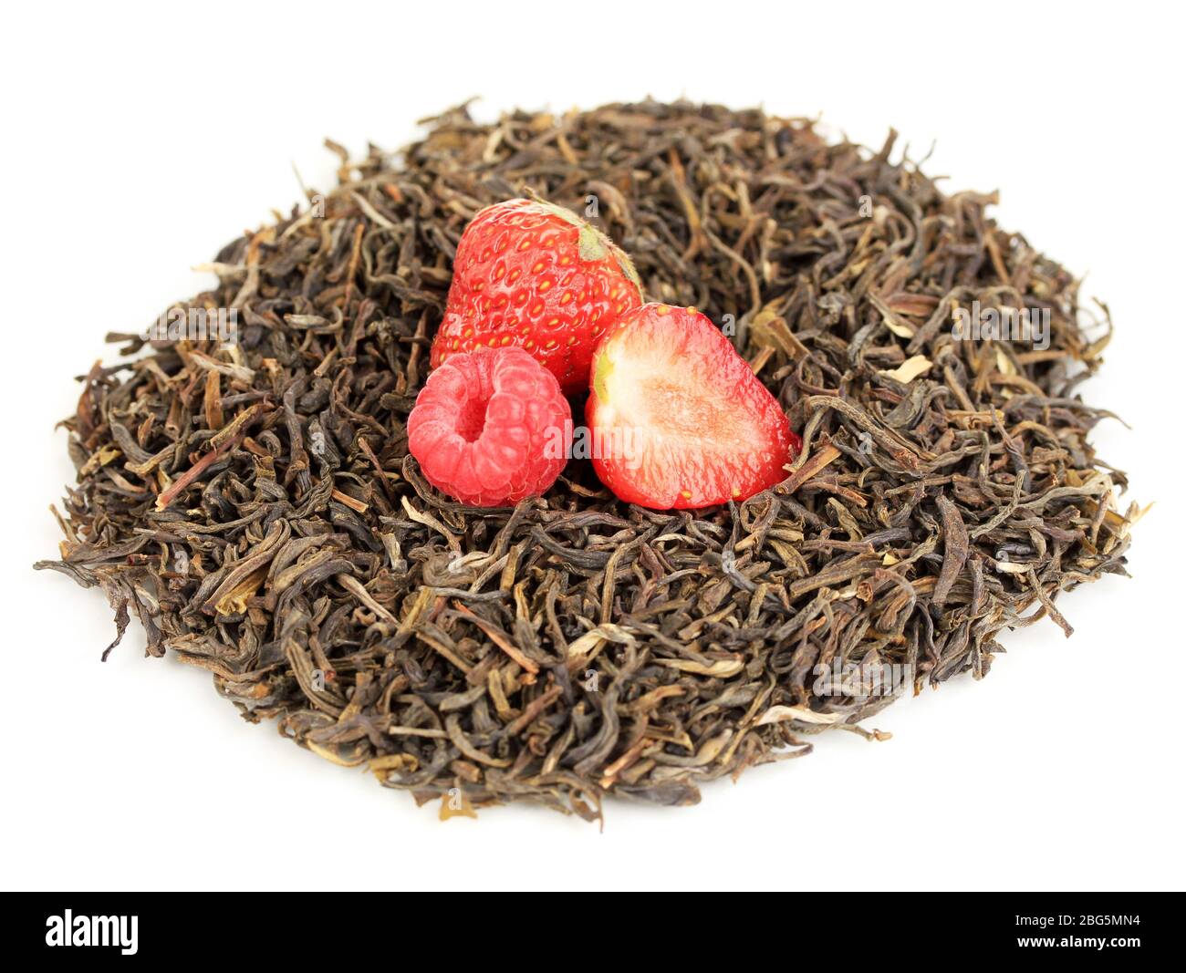 Berry dry tea isolated on white Stock Photo - Alamy