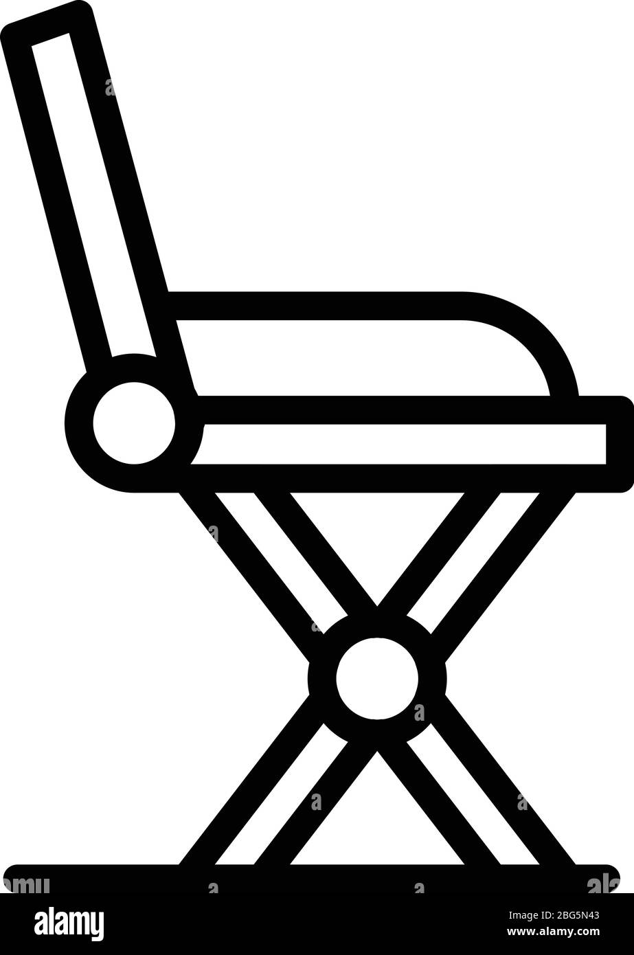 Camping chair icon, outline style Stock Vector Image & Art - Alamy