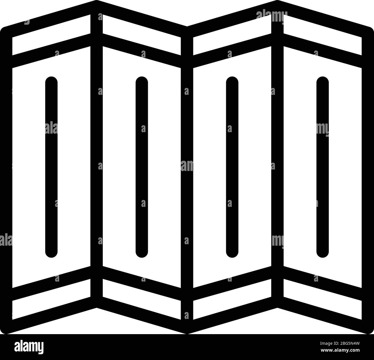 Folding screen icon, outline style Stock Vector Image & Art - Alamy