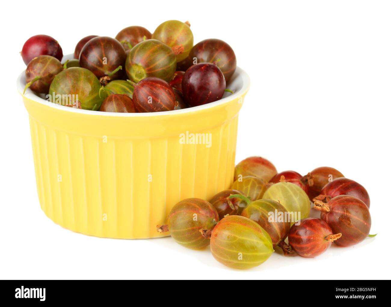 Heap sweet gooseberries in Cut Out Stock Images & Pictures - Alamy