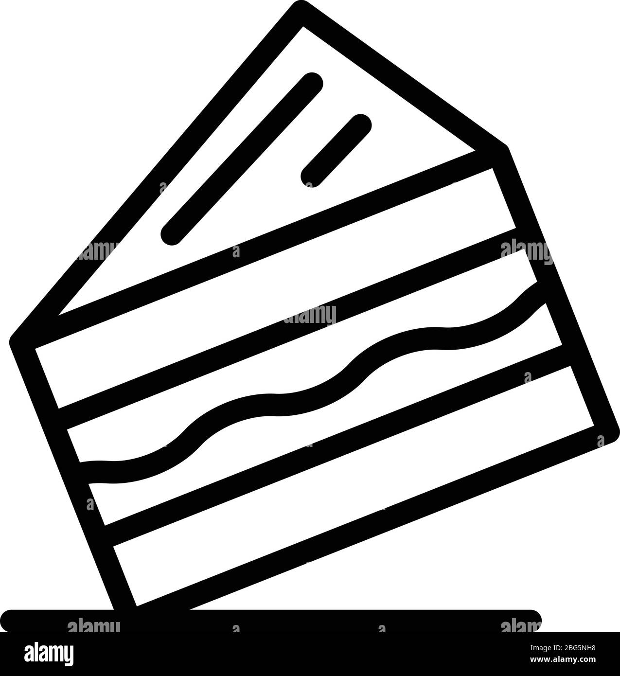 Sandwich food icon, outline style Stock Vector Image & Art - Alamy