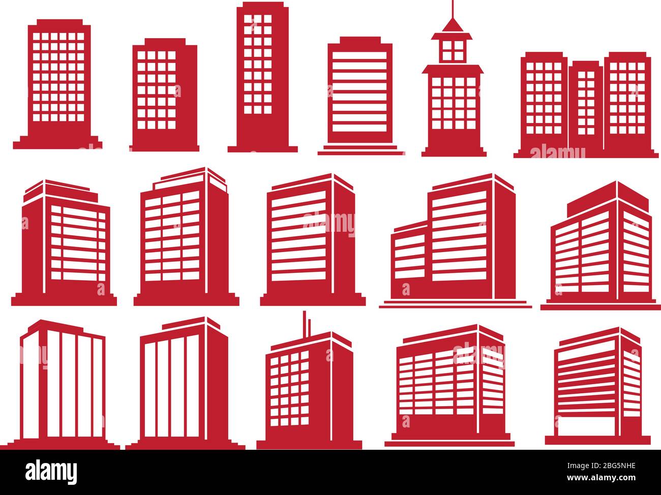 Flats high rise skyline Stock Vector Images - Alamy