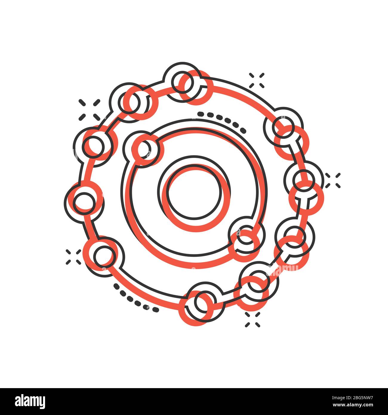 Antioxidant icon in comic style. Molecule cartoon vector illustration ...