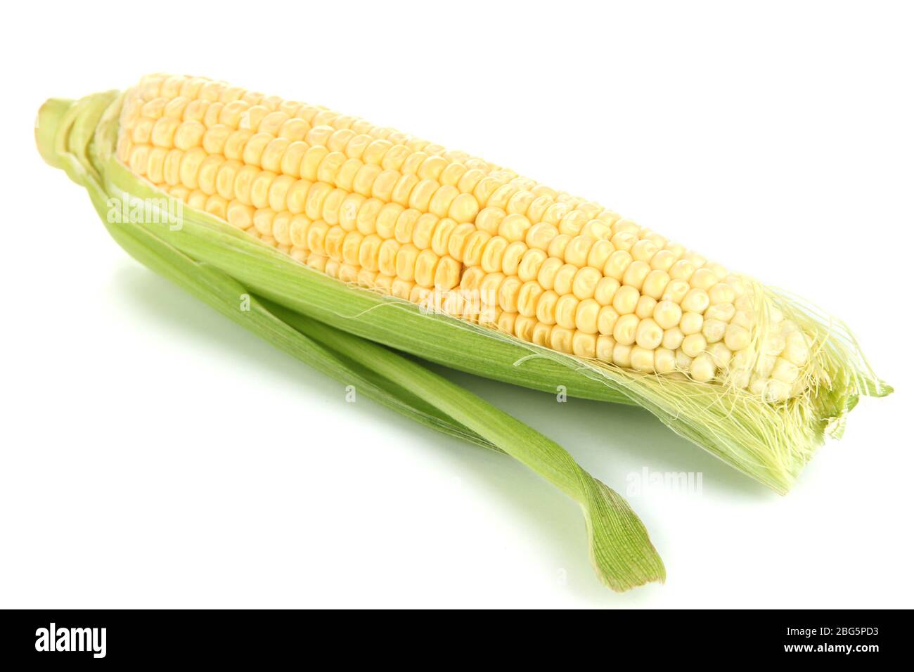 Fresh corn vegetable isolated on white Stock Photo - Alamy