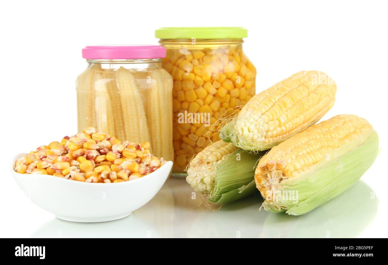 Fresh corn vegetable isolated on white Stock Photo - Alamy