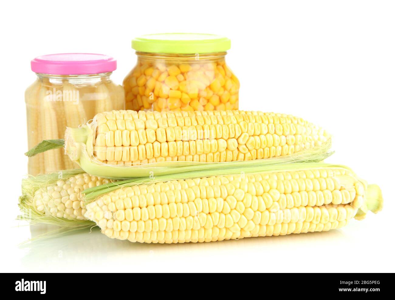 Fresh corn vegetable isolated on white Stock Photo - Alamy