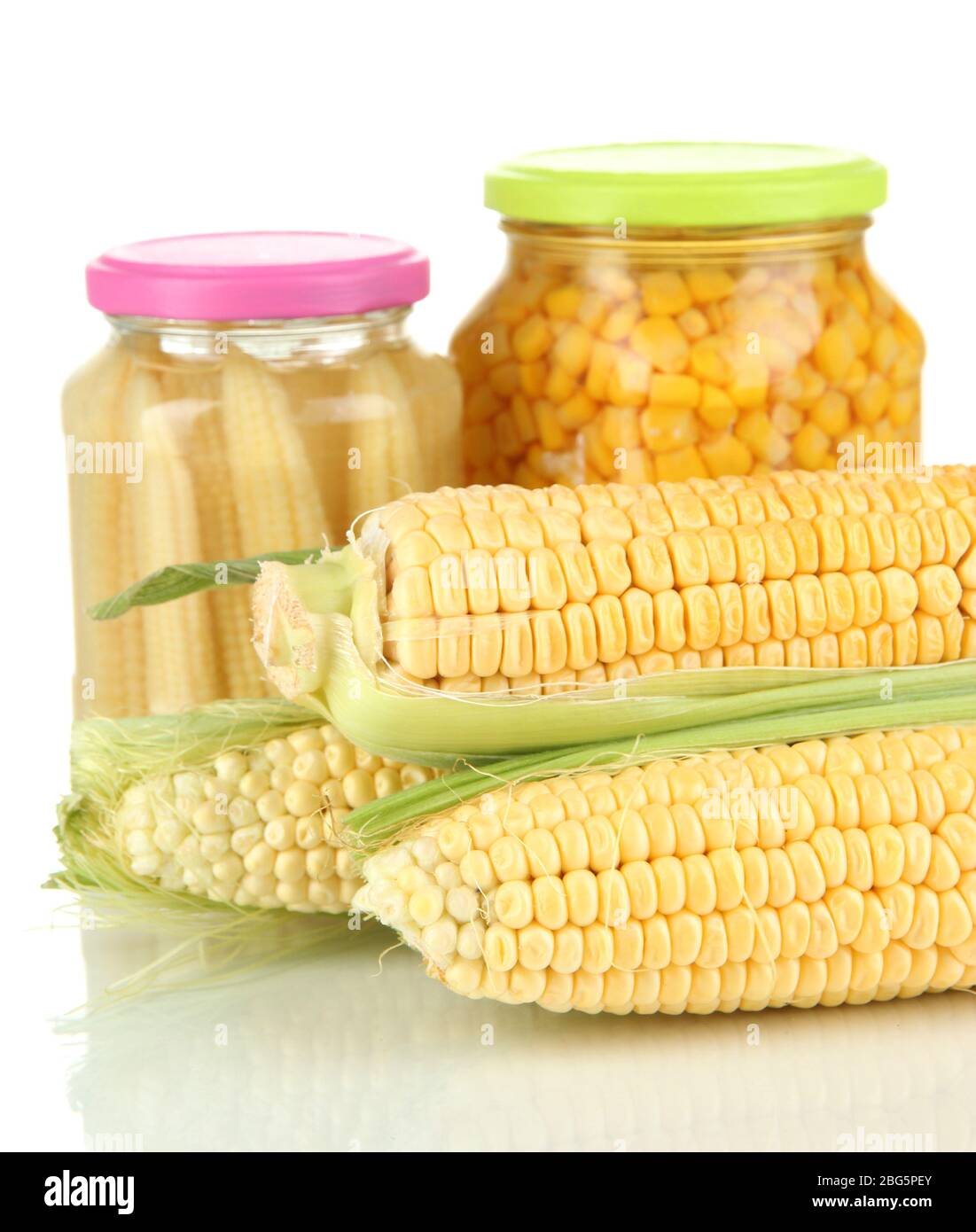 Fresh corn vegetable isolated on white Stock Photo - Alamy