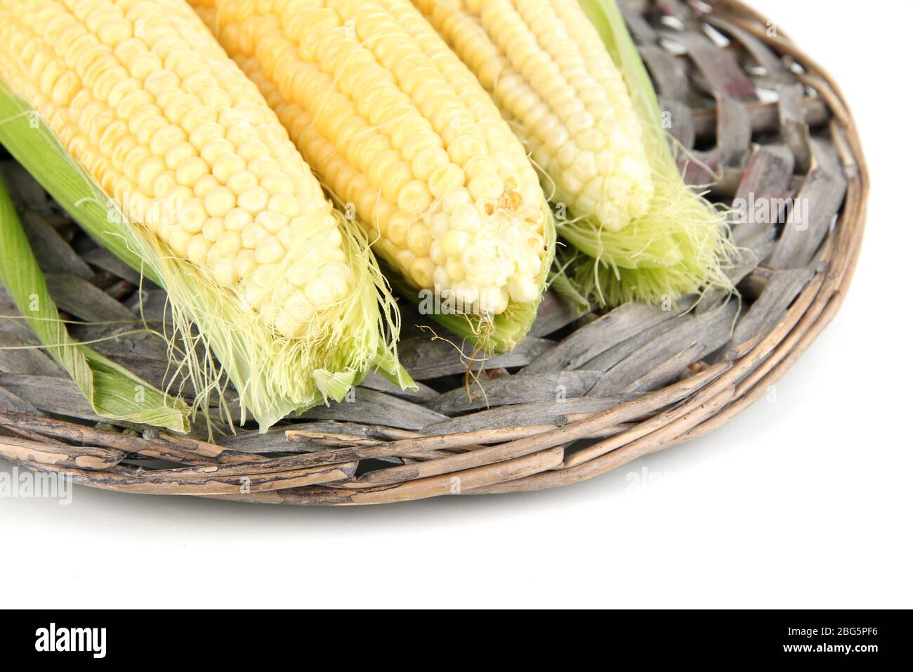 Fresh corn vegetable isolated on white Stock Photo - Alamy