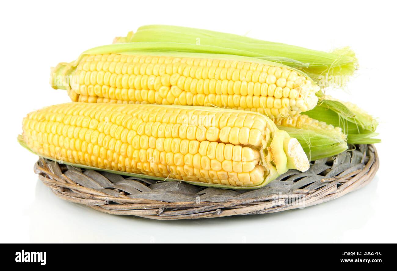 Fresh corn vegetable isolated on white Stock Photo - Alamy