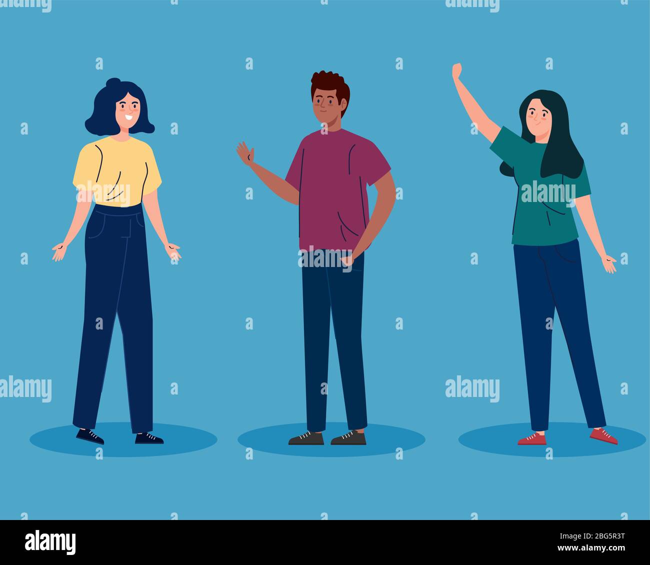 beautiful people together avatar characters Stock Vector Image & Art ...