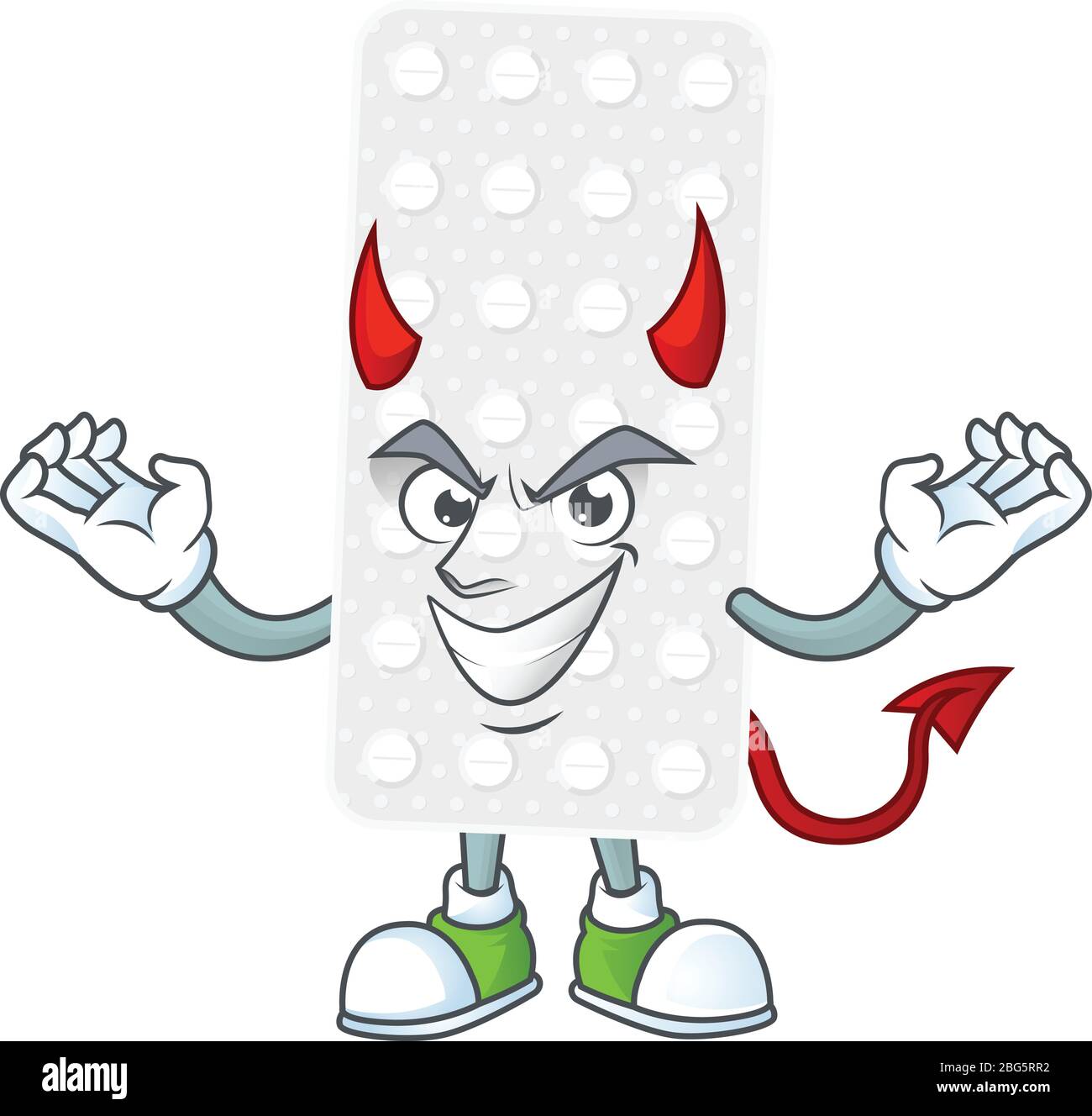 A picture of devil pills cartoon character design Stock Vector Image ...
