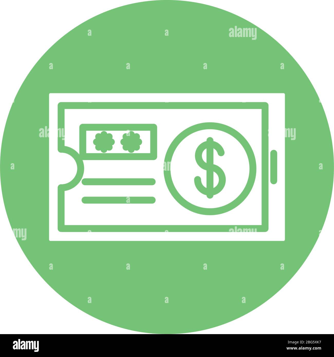 check banknote block style icon Stock Vector Image & Art - Alamy