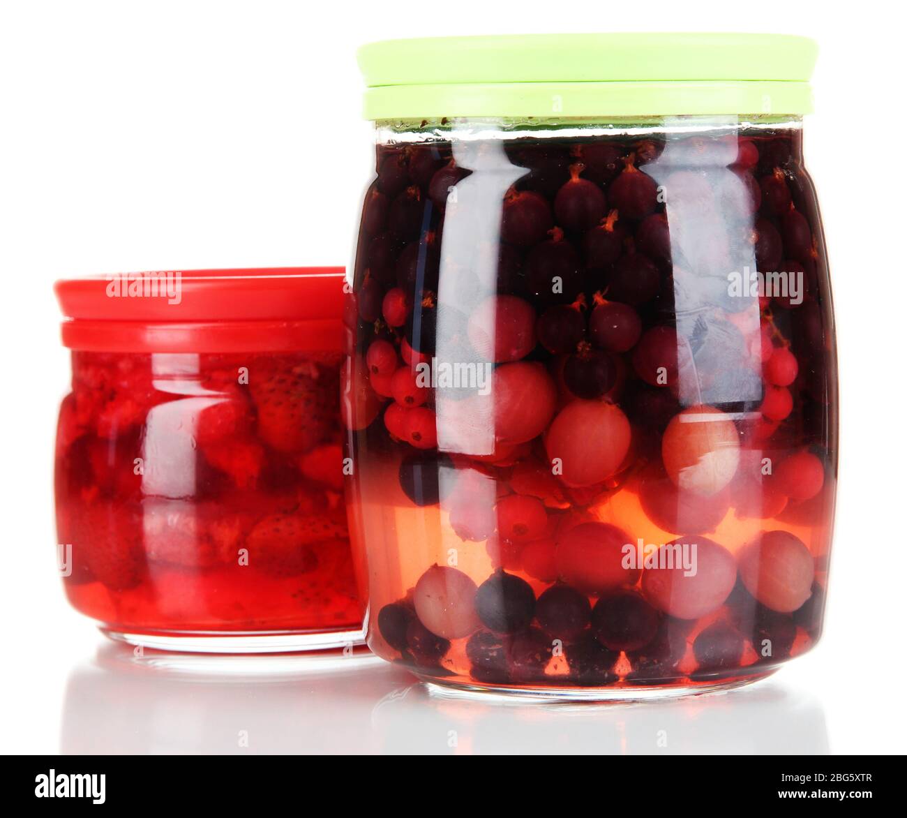 Home made berry jam isolated on white Stock Photo - Alamy