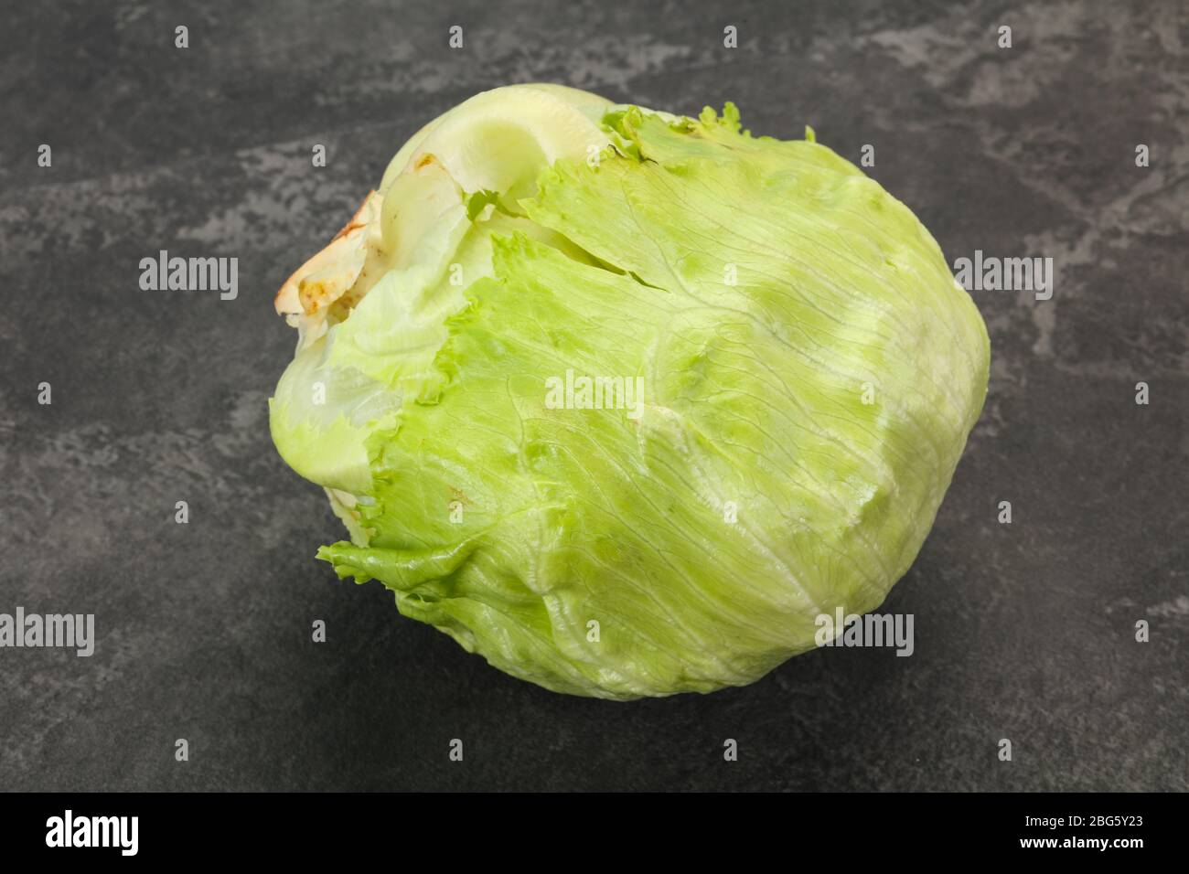 Fresh ripe green Iceberg salad - ready for cooking Stock Photo - Alamy
