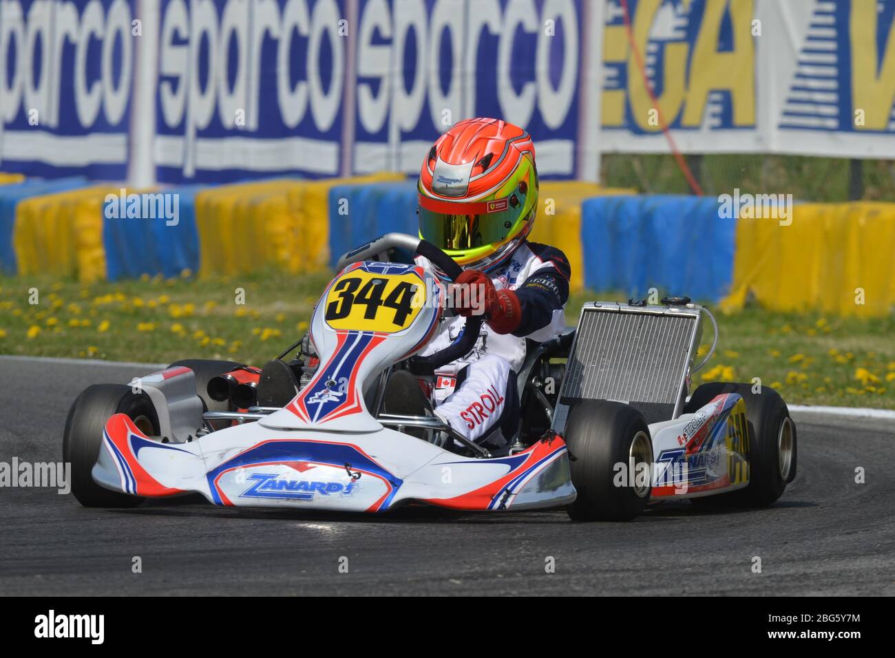 Racing Point Formula One driver Lance Stroll during his karting career ...