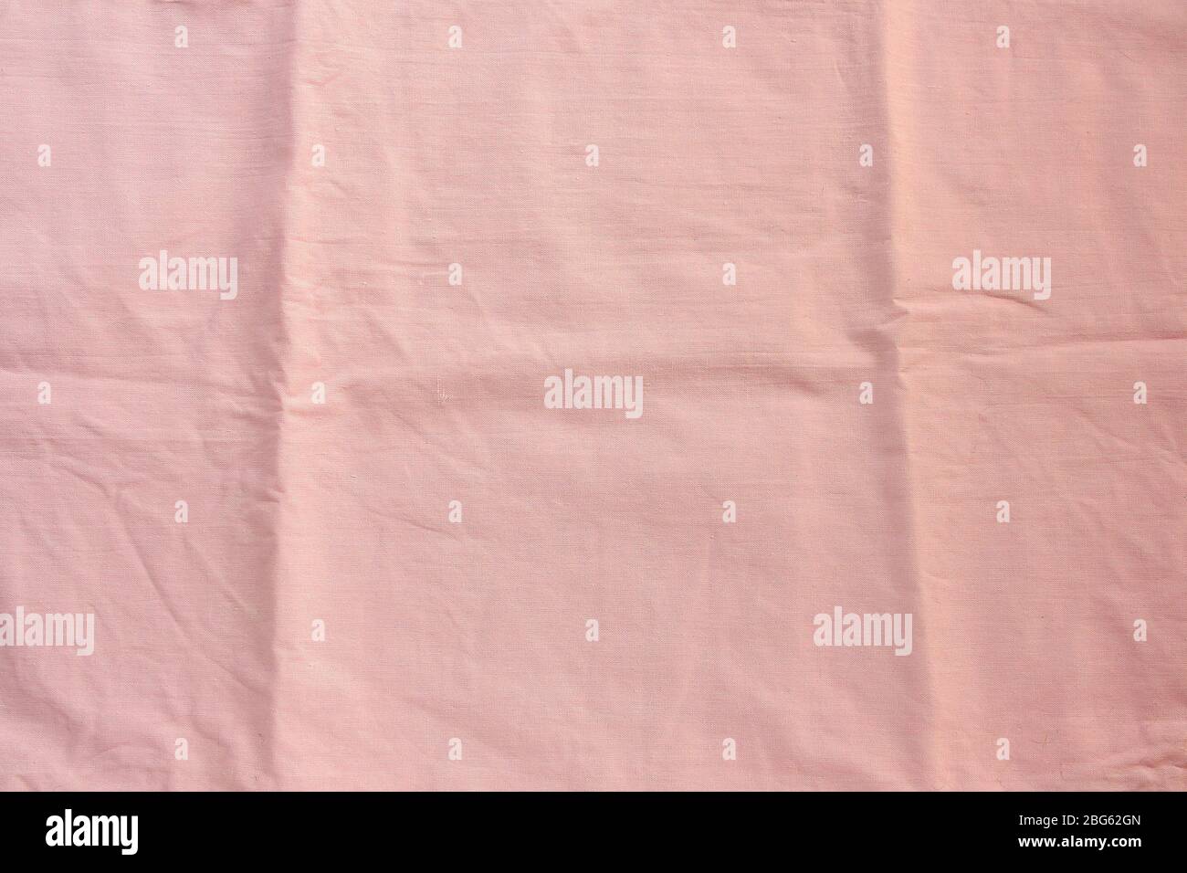Pink crumpled linen fabric cotton for wallpaper design. Weave cotton ...