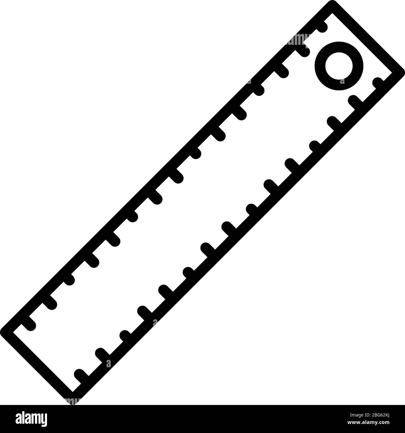 Ruler line icon, outline style Stock Vector Image & Art - Alamy