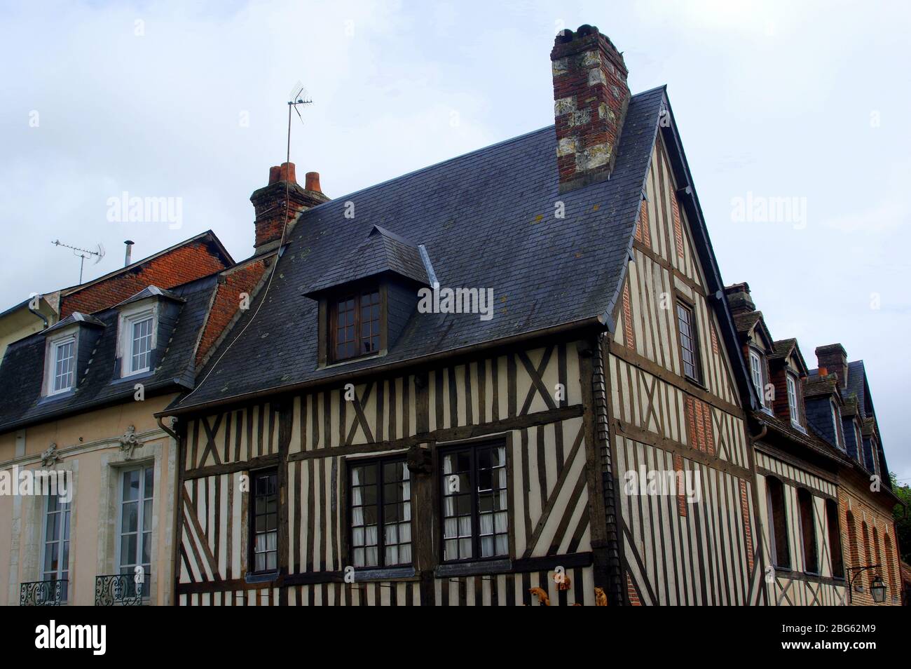 Typical French architecture, Normandy, France Stock Photo - Alamy