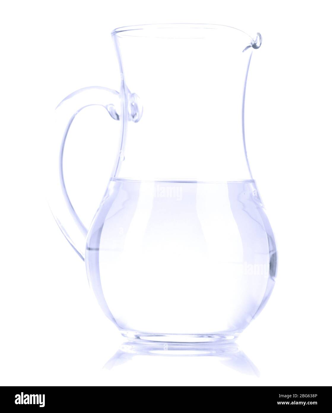 Glass pitcher of water isolated on white Stock Photo - Alamy
