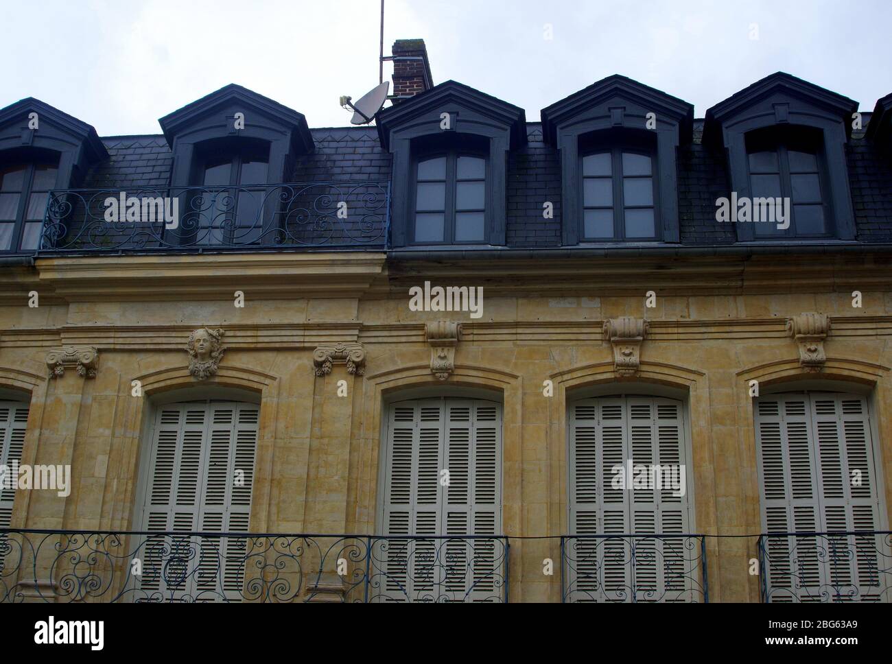 Typical French architecture, Normandy, France Stock Photo - Alamy