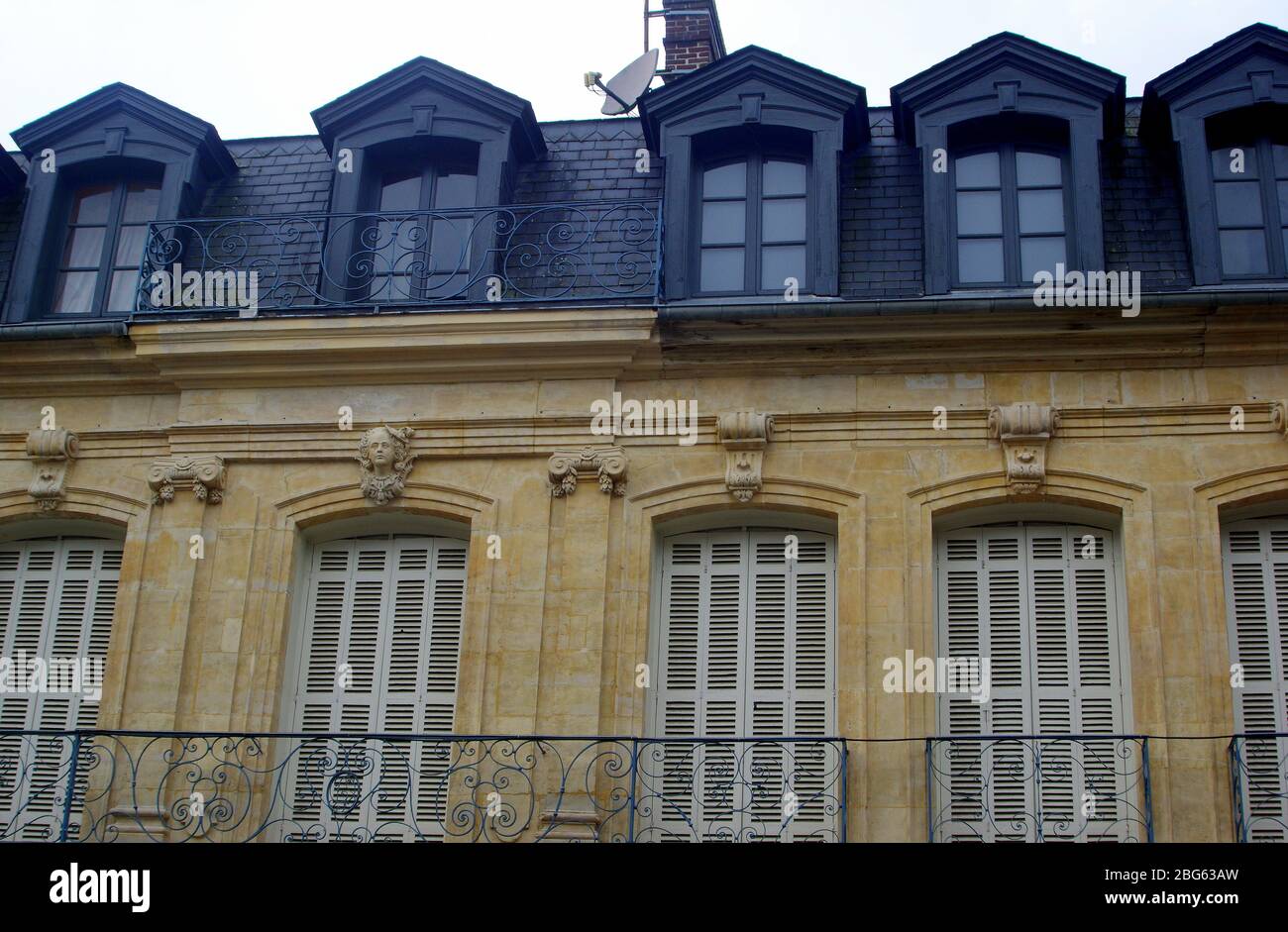 Typical French architecture, Normandy, France Stock Photo - Alamy