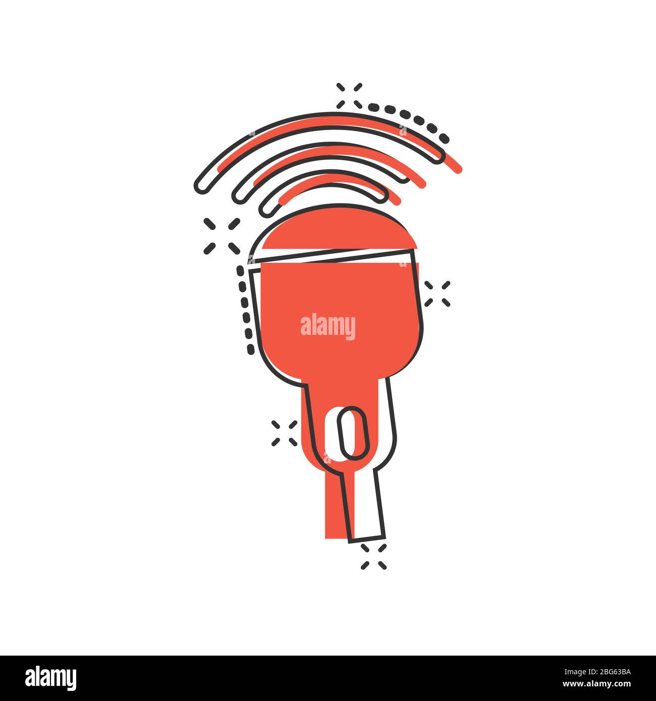 Ultrasound icon in comic style. Scanner equipment cartoon vector ...