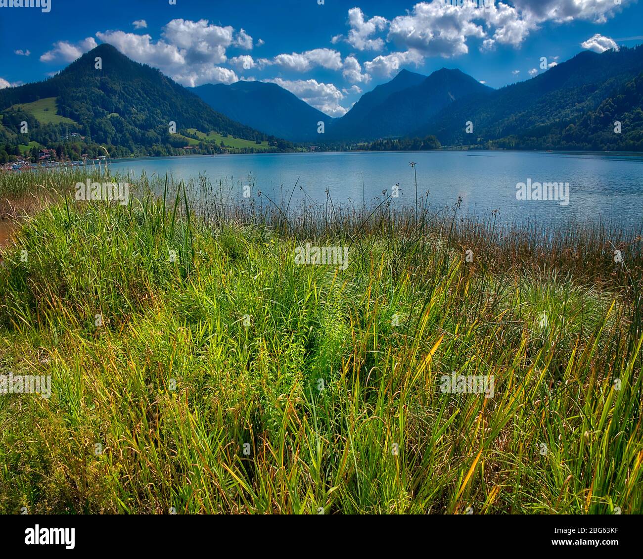 DE - BAVARIA: Lake Schliersee in the Bavarian Alps Stock Photo - Alamy
