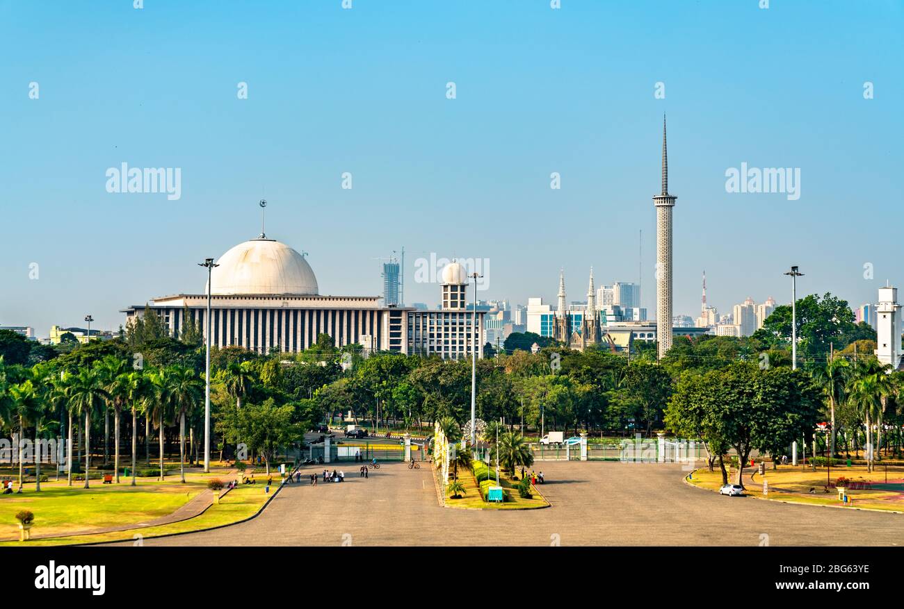 Istiqlal Mosque in Jakarta, Indonesia Stock Photo - Alamy