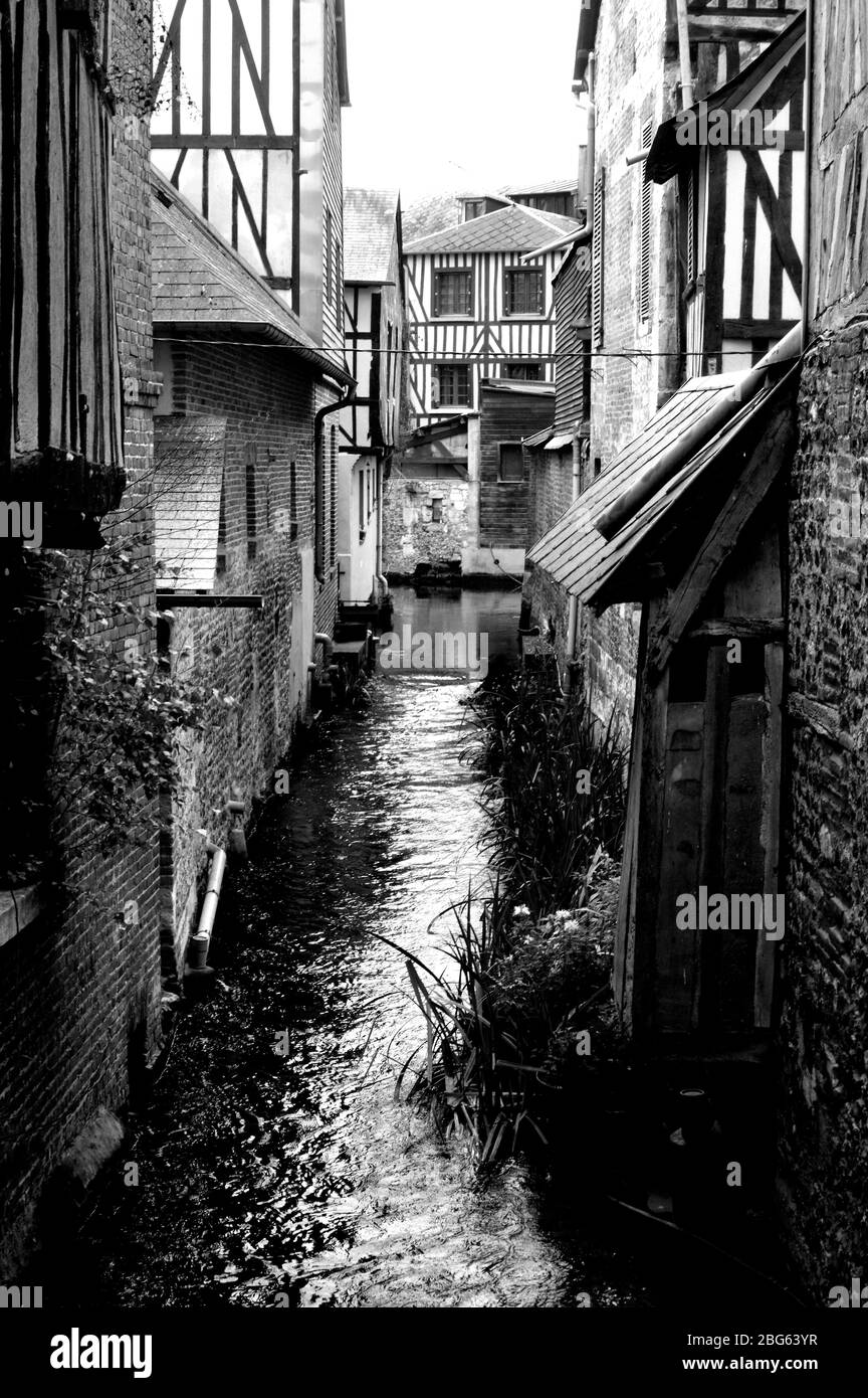 Typical French architecture, Normandy, France Stock Photo - Alamy