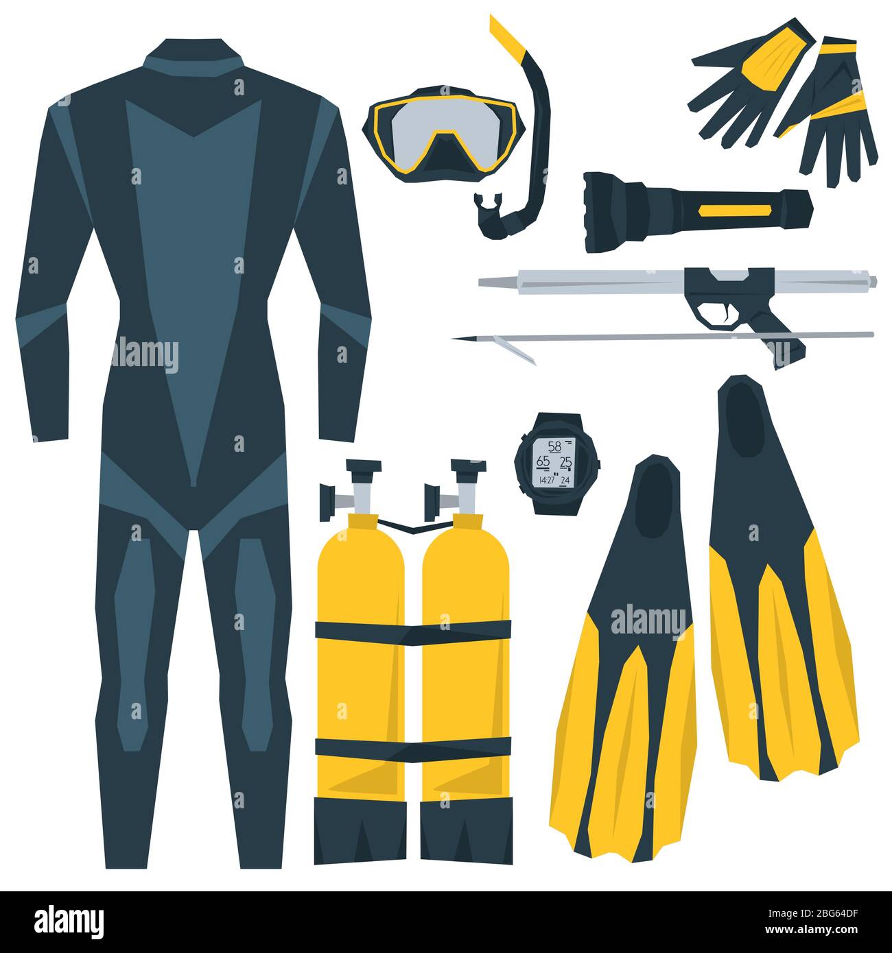 Scuba Diving Gear Clipart