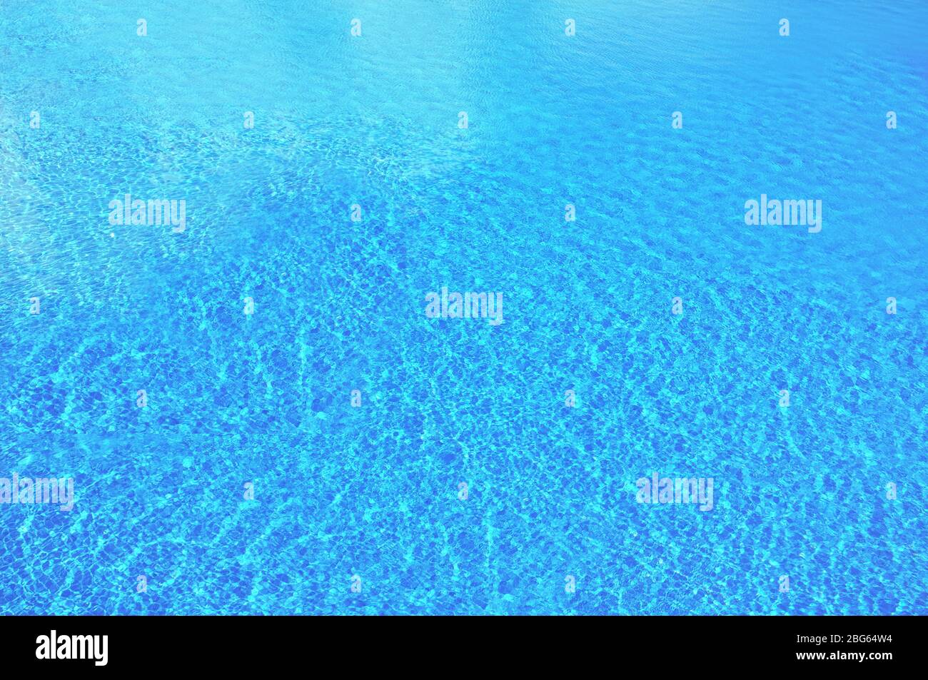 Blue water in swimming pool Stock Photo - Alamy