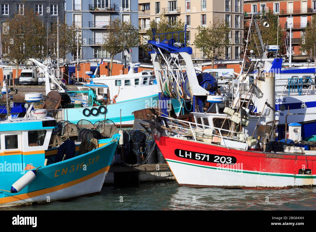 Normandy france fishing fleet hi-res stock photography and images - Alamy