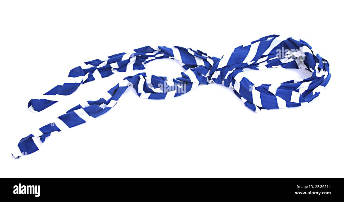 Striped scarf isolated Cut Out Stock Images & Pictures - Alamy