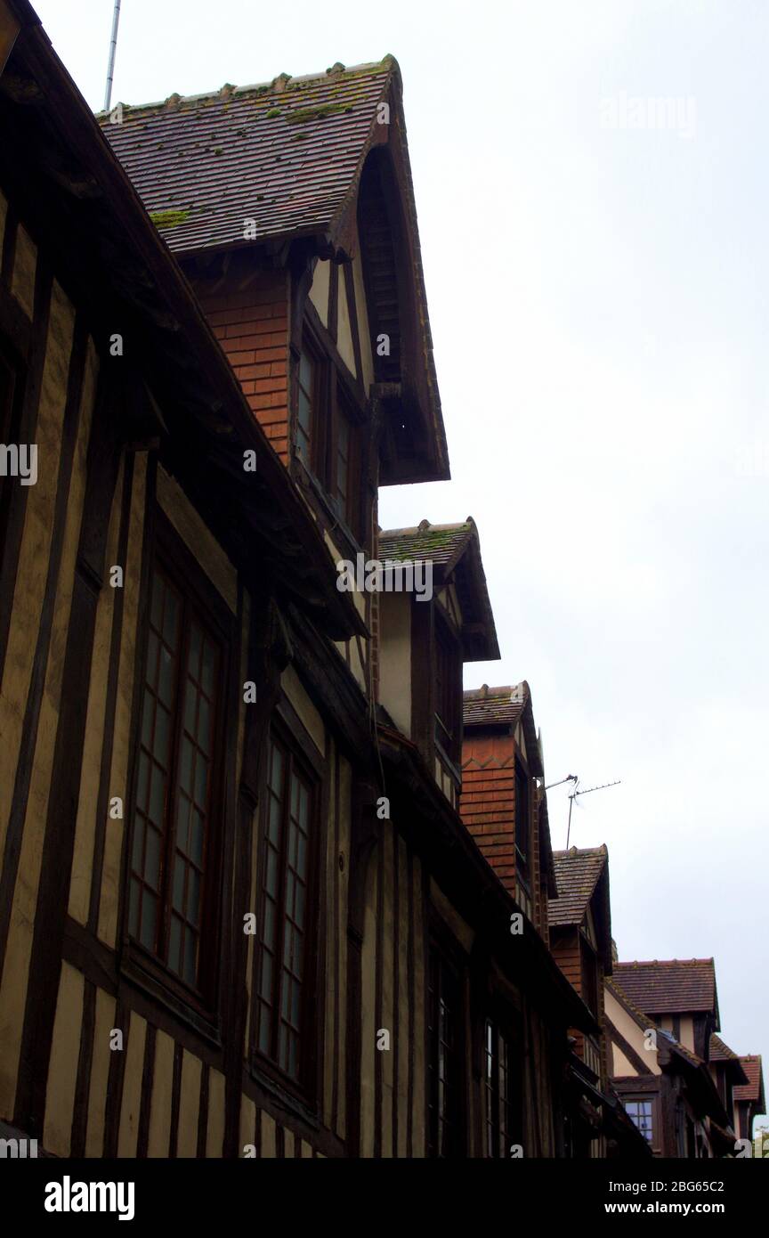 Typical French architecture, Normandy, France Stock Photo - Alamy