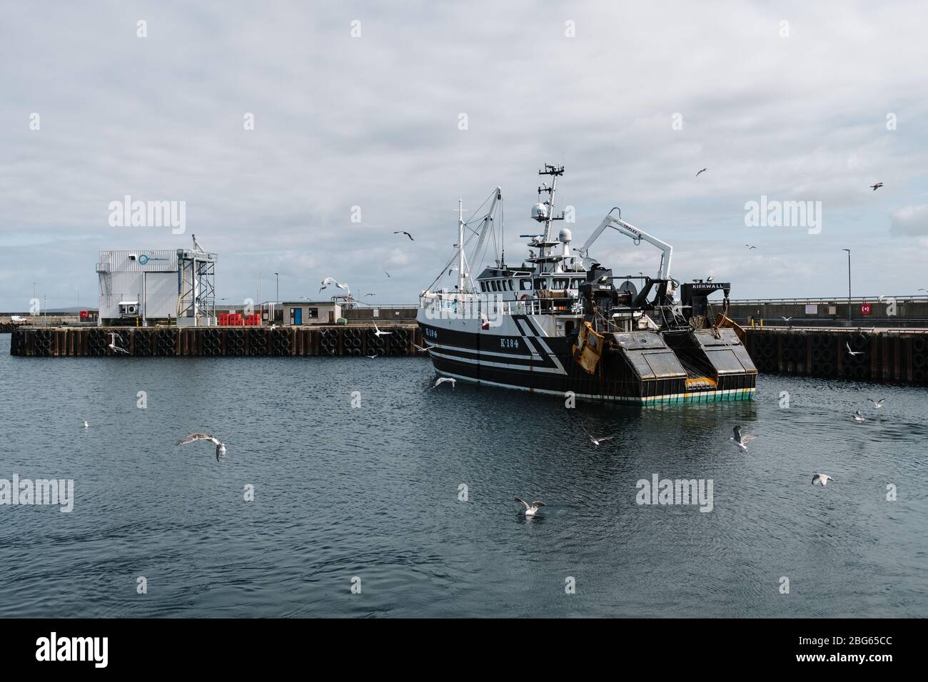 Kirkwall registered deep sea whitefish trawler Gemma Kane K184 leaving ...