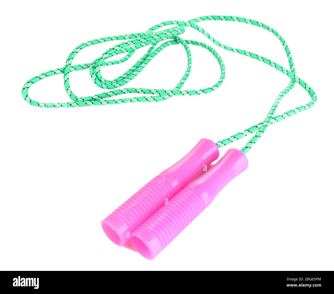Skipping rope isolated on white Stock Photo - Alamy