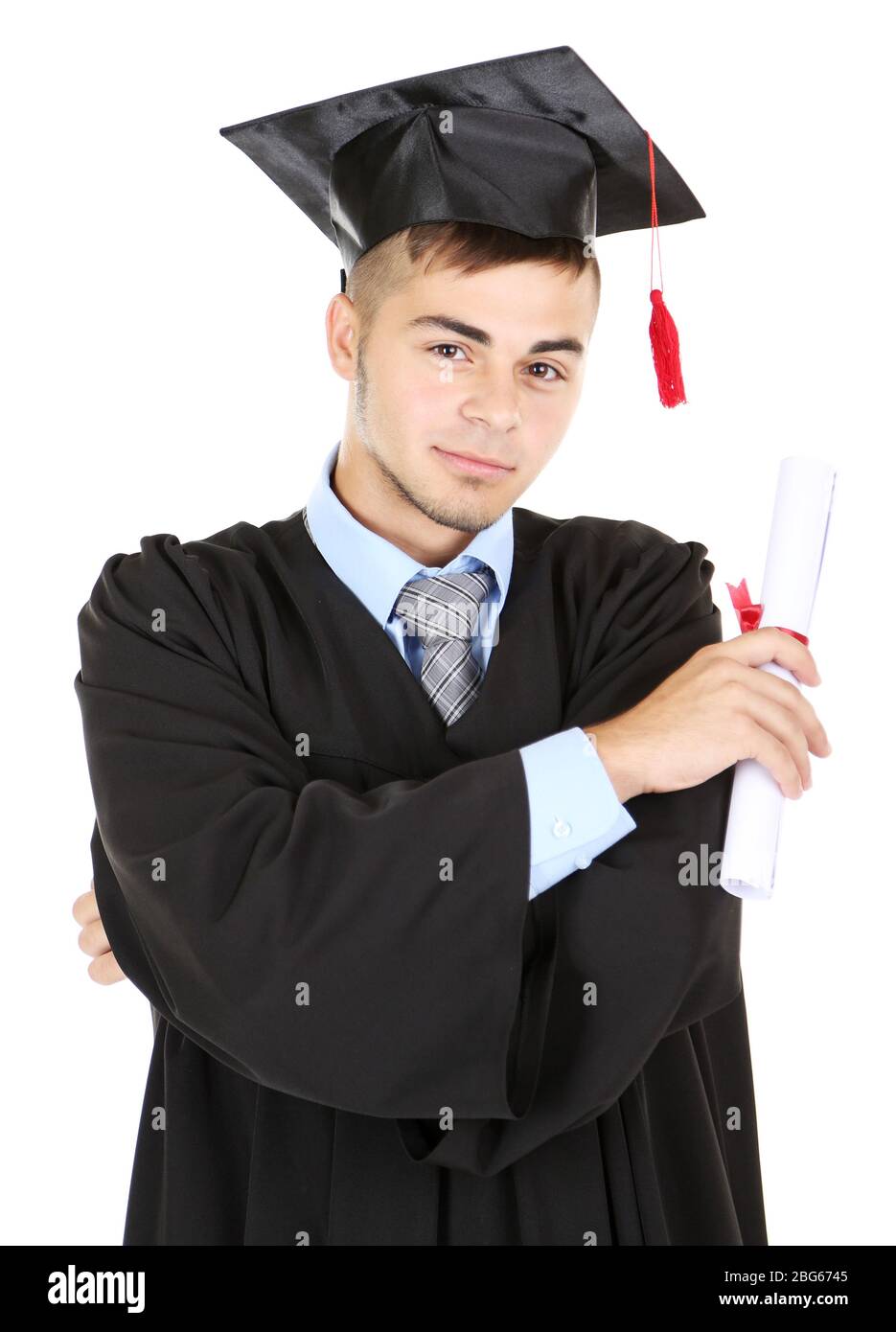 Happy graduating student isolated hi-res stock photography and images ...