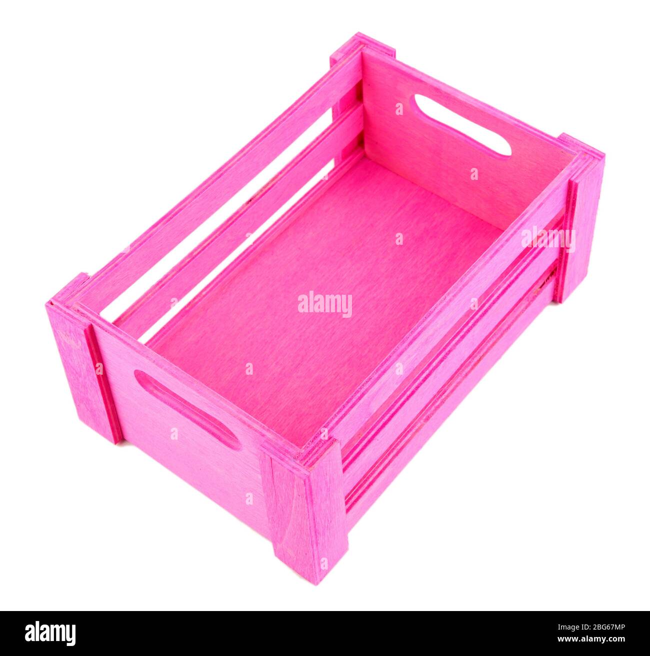 Color wooden crate, isolated on white Stock Photo - Alamy