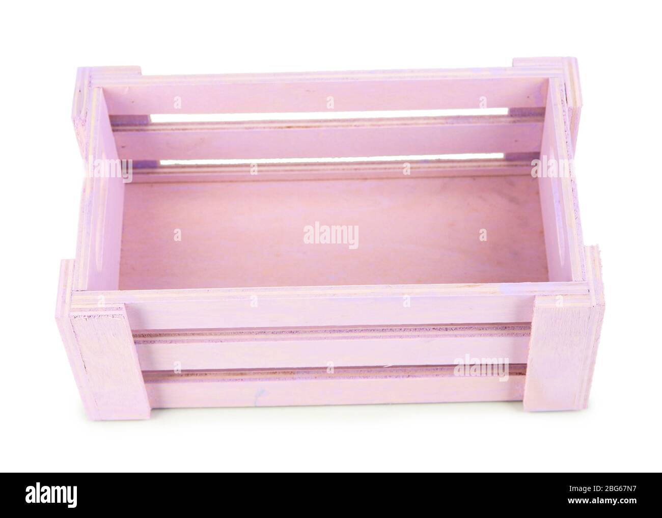 Color wooden crate, isolated on white Stock Photo - Alamy