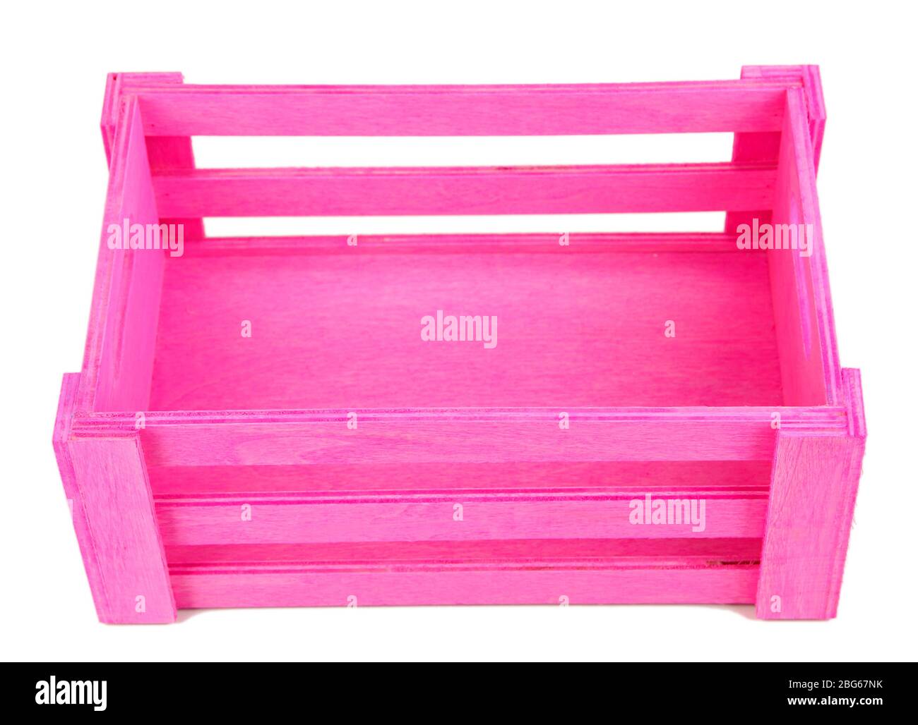 Color wooden crate, isolated on white Stock Photo - Alamy