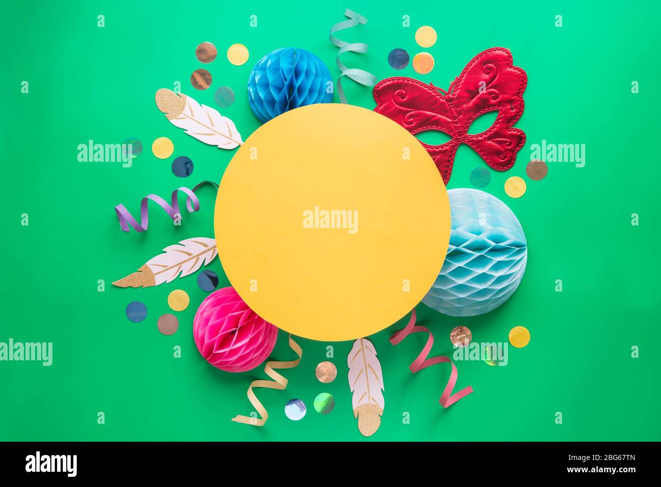 background Carnival of Brazil with confetti and mask Stock Photo - Alamy