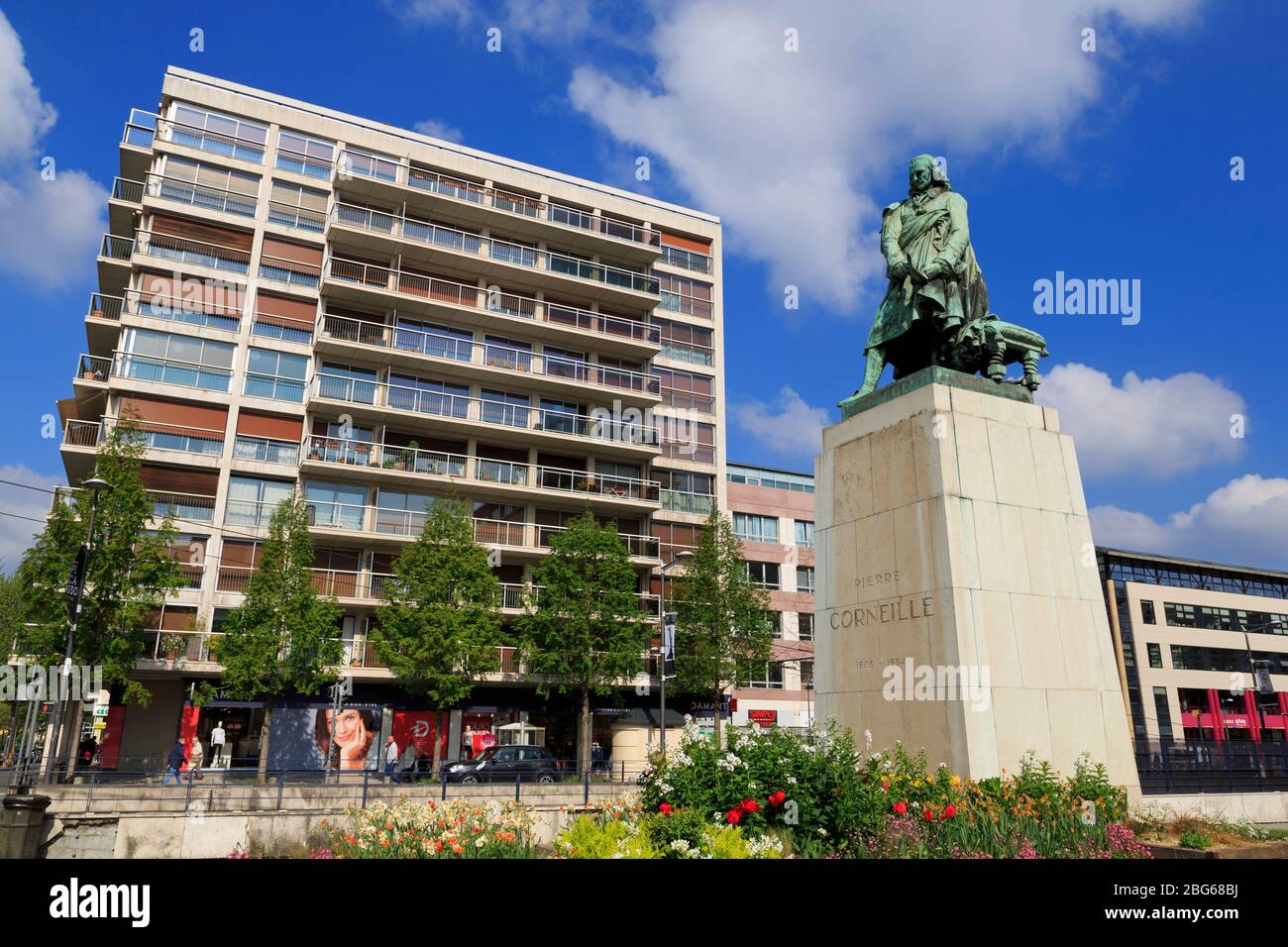 Piere Corneille Monument, Old Town, Rouen, Normandy, France, Europe ...