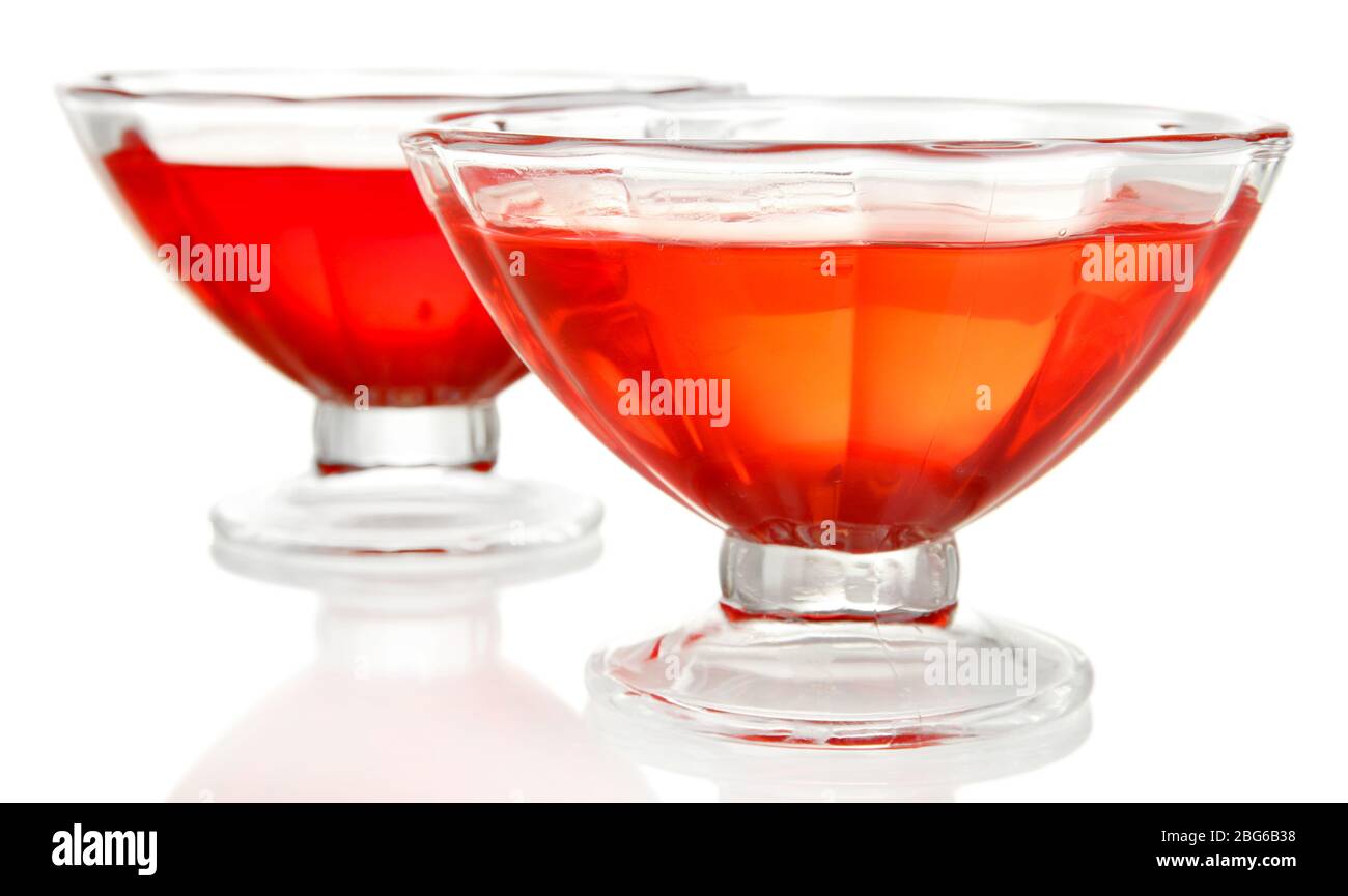Berry jelly isolated on white Stock Photo - Alamy
