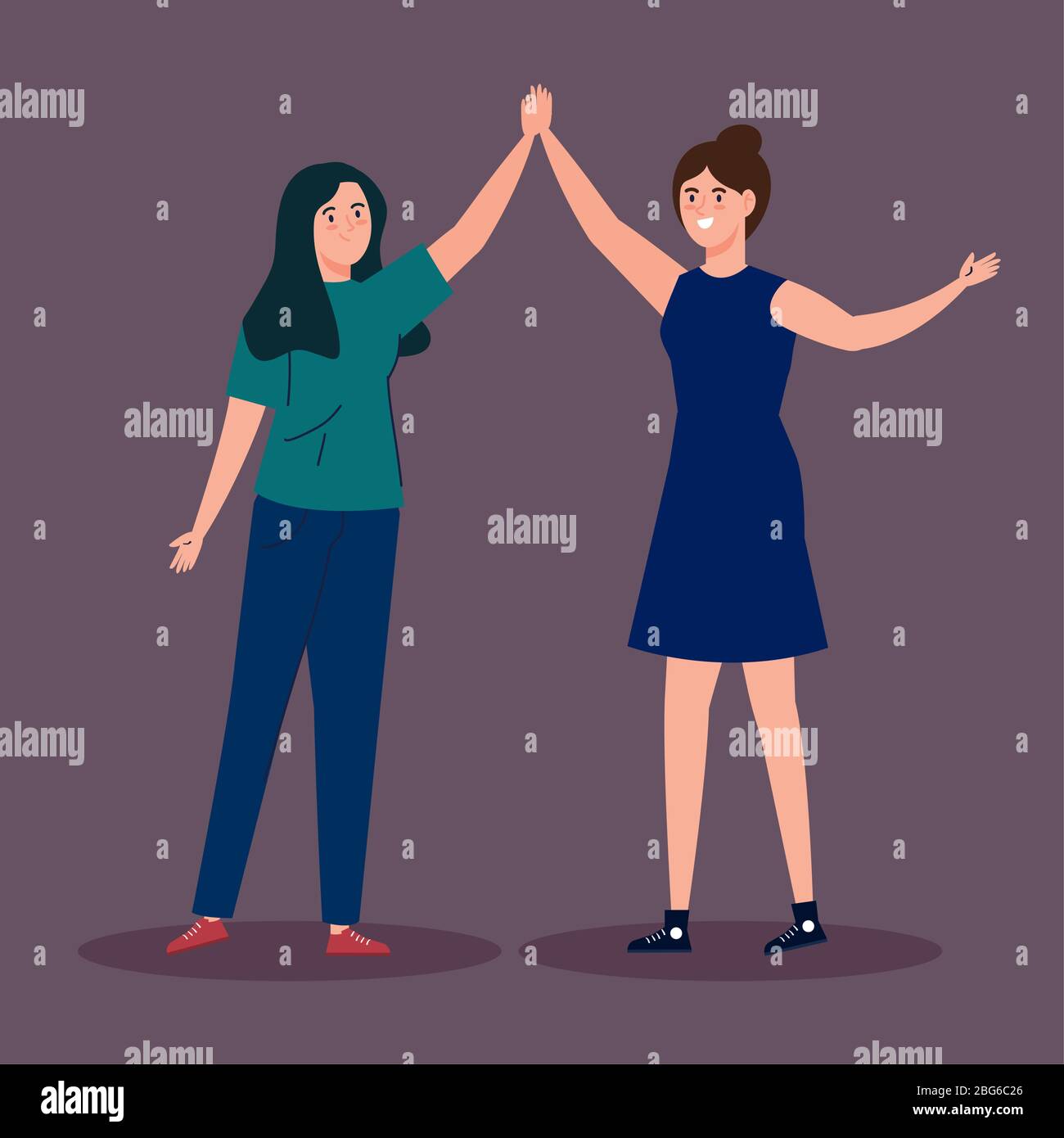 beautiful women together avatar characters Stock Vector Image & Art - Alamy
