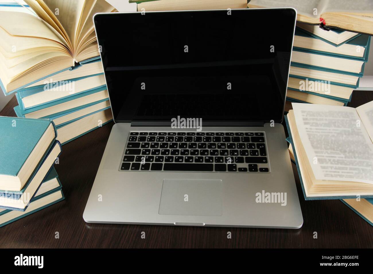 Laptop opened note book hi-res stock photography and images - Alamy